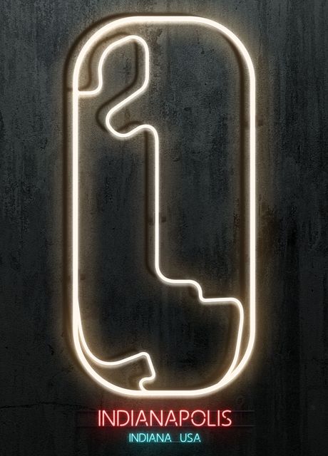 'INDIANAPOLIS SPEEDWAY' Poster by Studio Six | Displate