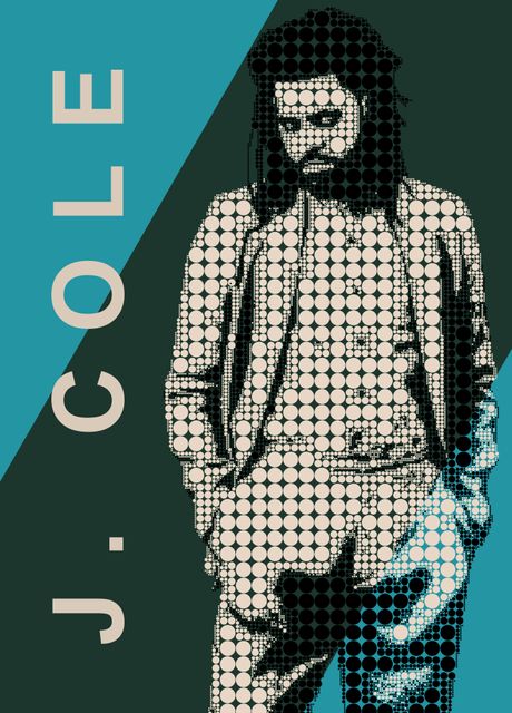 'J Cole style' Poster by Uda Buyung | Displate