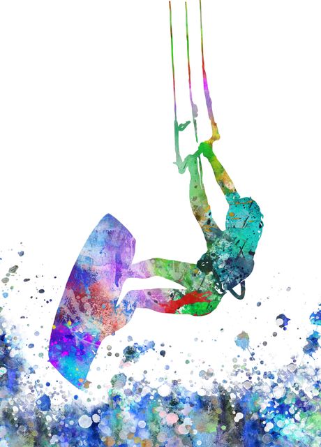 'Kitesurfing ' Poster by RosaliasArt | Displate