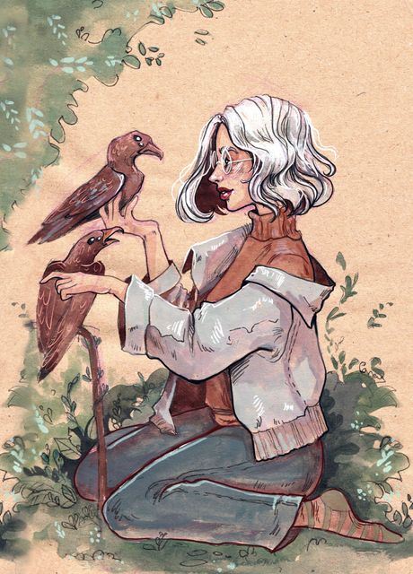 'Friendly Druid' Poster by Alexandra Caras | Displate