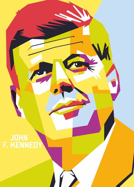 'John F Kennedy' Poster by Muhammad Iqbal | Displate