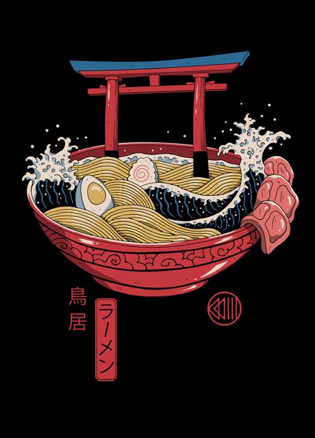'Sacred Ramen' Poster by vp trinidad | Displate