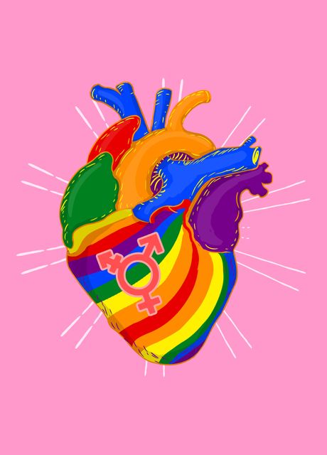 'LGBTQ Heart' Poster by queerappear | Displate
