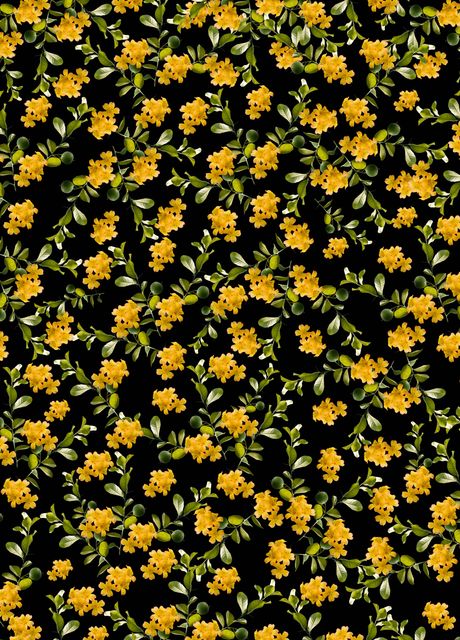 'Yellow Flower Pattern 2' Poster, picture, metal print, paint by Anita ...