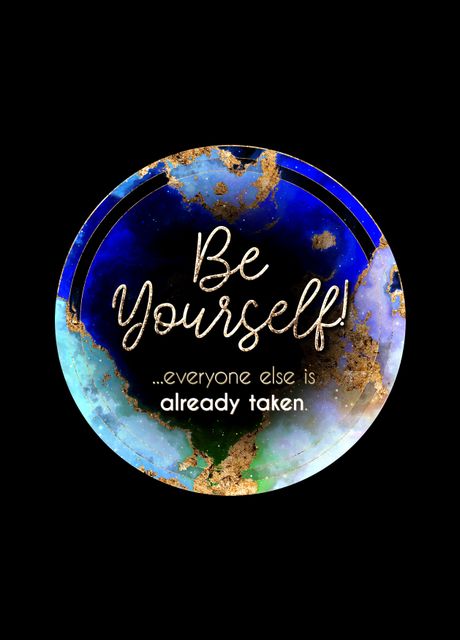 'Be Yourself Motivational' Poster by Holy Rock Design | Displate
