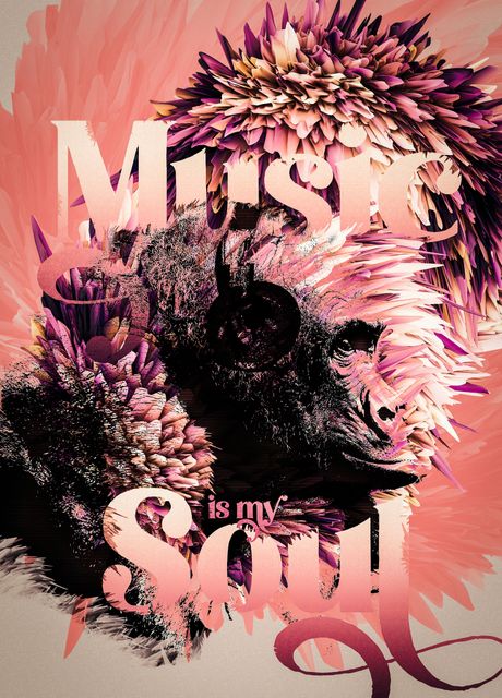'Music Is My Soul' Poster by Kilo Byte | Displate