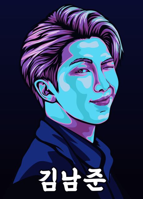 'BTS RM POSTER' Poster by vector heroes | Displate