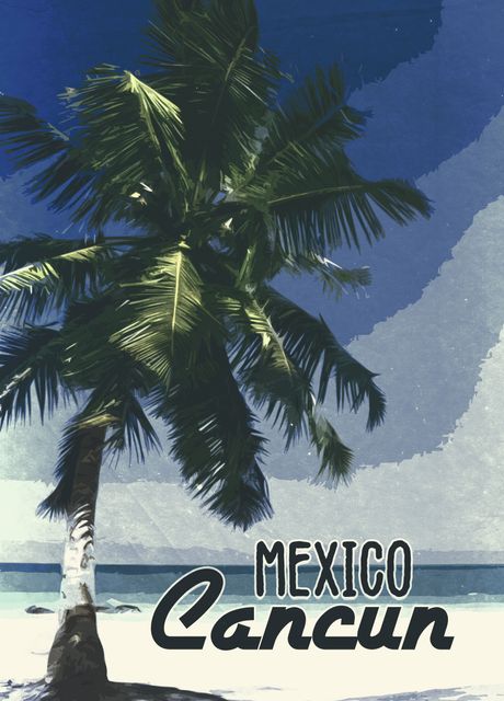 'Cancun Mexico Travel' Poster by OliArt | Displate
