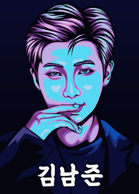 'BTS RM POSTER ' Poster by vector heroes | Displate