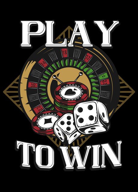 'Play to Win Casino Player' Poster by Foxxy Merch | Displate