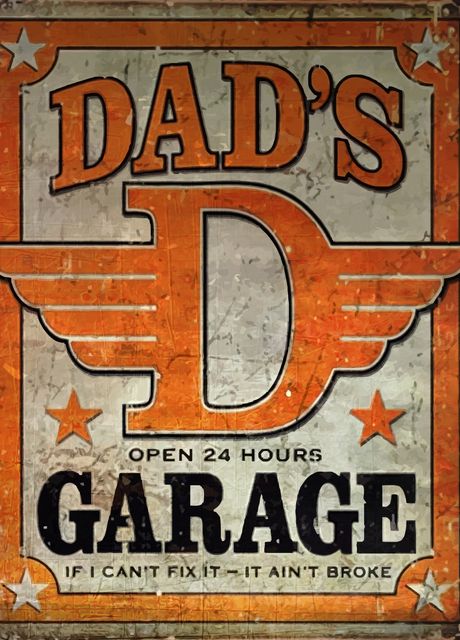 'Dad Garage' Poster by akyanyme dotcom | Displate