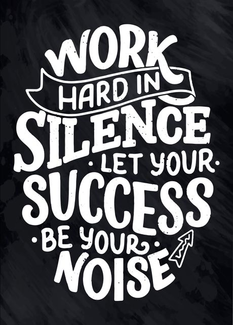 'Work hard in silence ' Poster by Ruslan Geliskhanov | Displate