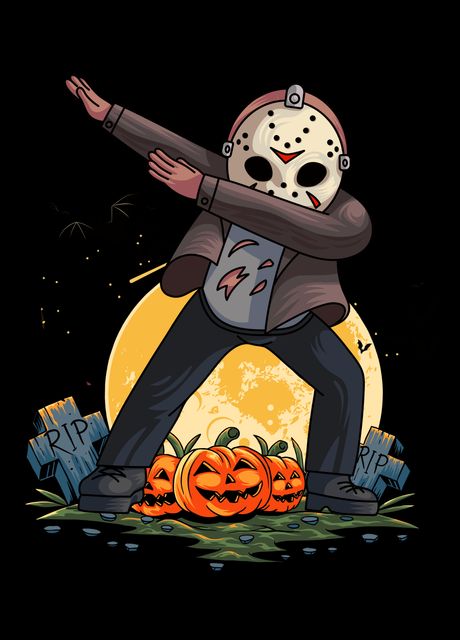 'Dabbing Serial Killer Mask' Poster by Foxxy Merch | Displate