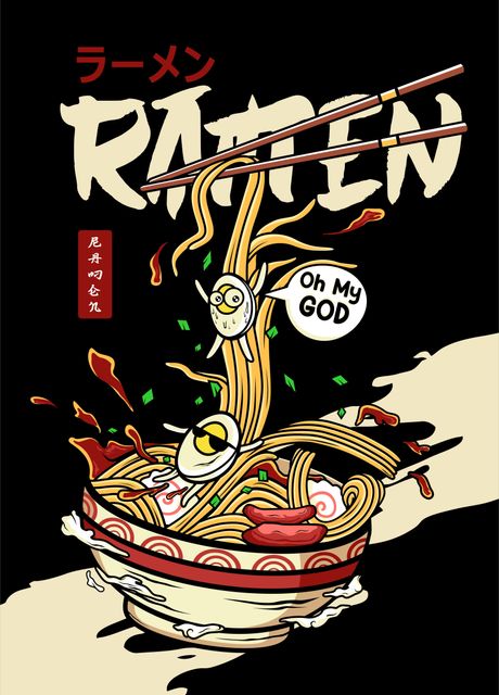 'Ramen' Poster by Aron Dizhwar | Displate