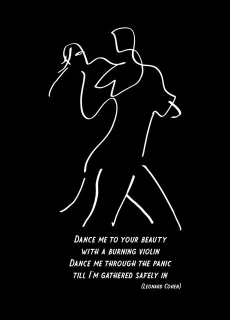 'Dance Me II' Poster by BlackLineWhite Art | Displate