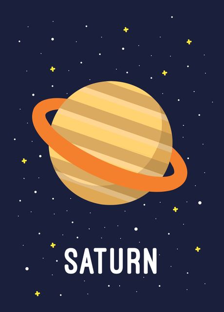 'Saturn planet' Poster by Yahya Art | Displate