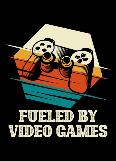 'Fueled by video games' Poster by ankarsdesign | Displate
