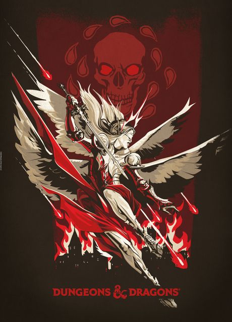 'Zariel Baldurs Gate' Poster, picture, metal print, paint by Dungeons and Dragons | Displate