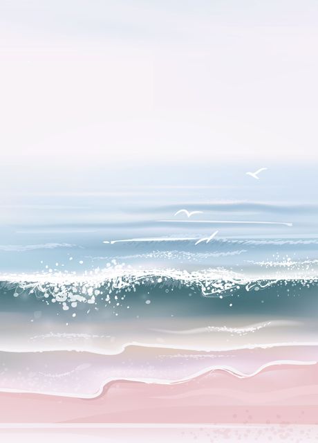 'Pink Beach' Poster by Kunyah | Displate