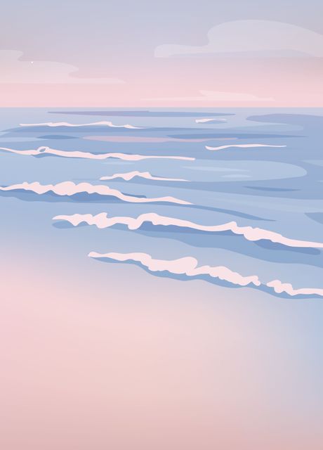 'Pink Shore' Poster by Kunyah | Displate