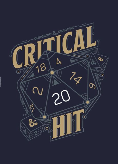 'Critical Hit' Poster by Dungeons and Dragons | Displate