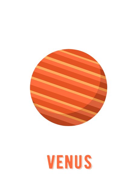 'Venus minimalist planet' Poster by Yahya Art | Displate