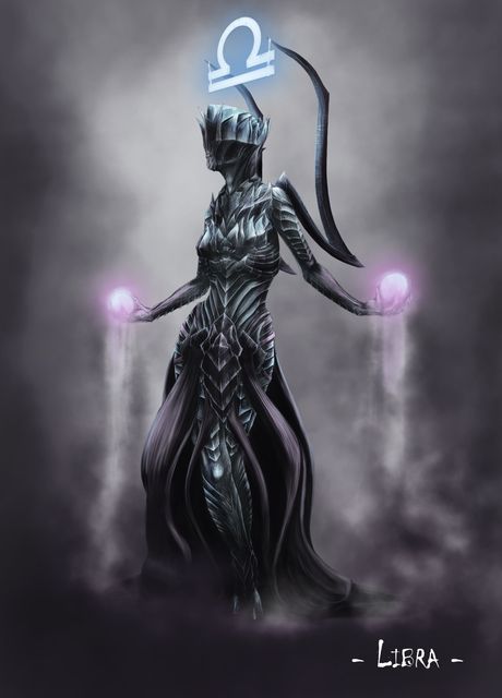 'Dark Libra' Poster by Insaniel Digital Handcraft | Displate