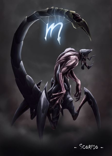 'Dark Scorpio' Poster, picture, metal print, paint by Insaniel Digital ...