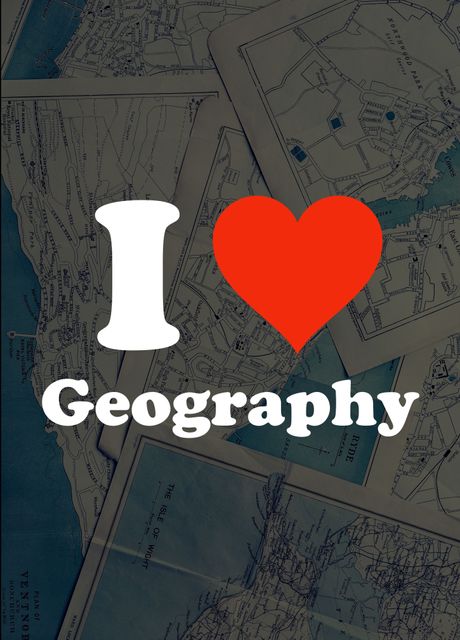 'I Love Geography ' Poster by TurSmartDesigns | Displate