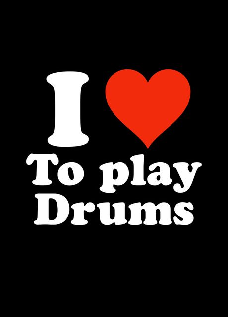 'i Love To Play Drums ' Poster by TurSmartDesigns | Displate