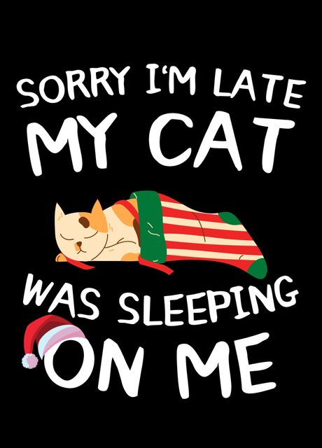 'Quote About Sleeping Cat ' Poster by TurSmartDesigns | Displate