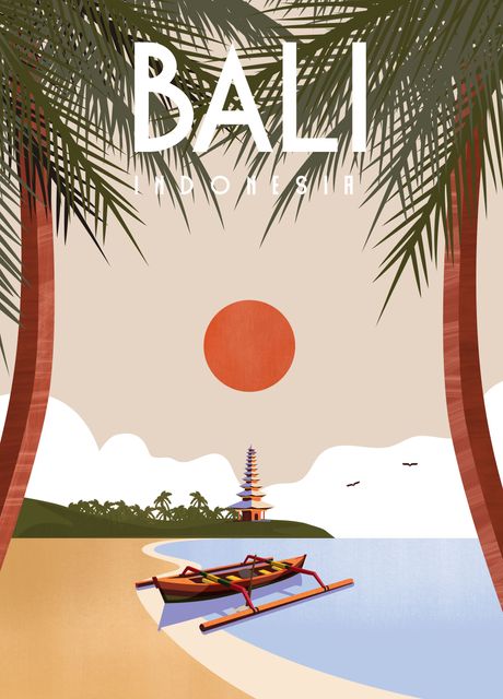 'Bali 1' Poster by Caravan Studio | Displate