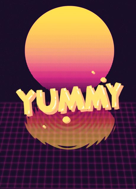 'retro yummy' Poster by kristian wijanarko | Displate