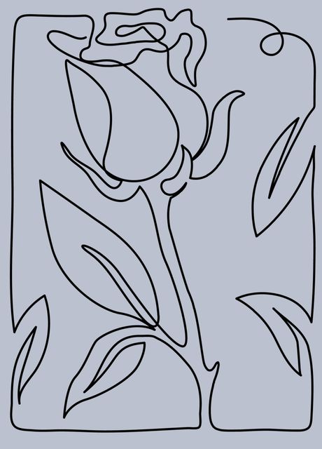 'Rose Line' Poster by Kill2Kill | Displate