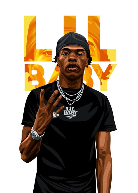 'Lil Baby' Poster by Athlehema by MochtretPro | Displate