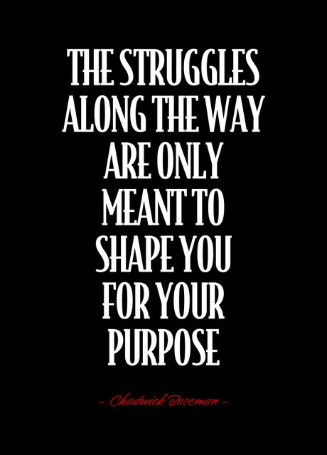 'Chadwick Boseman Quote' Poster by DesignerMind | Displate