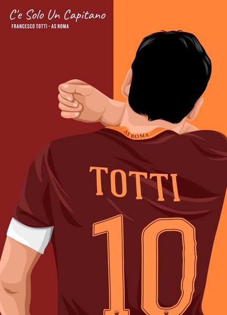 'Francesco Totti' Poster by Ki STD | Displate