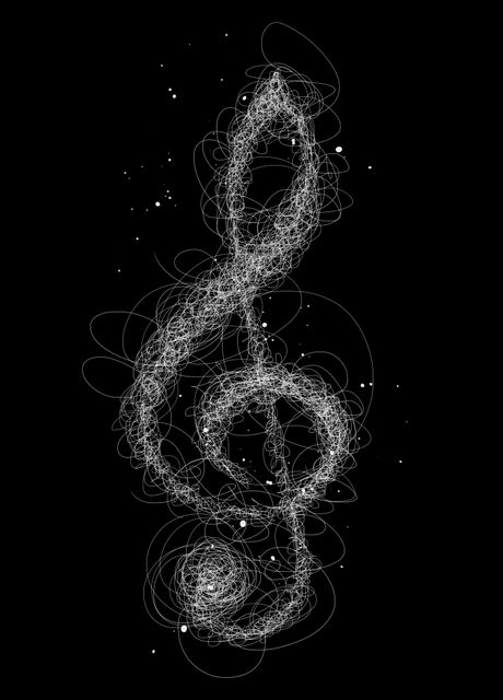 'music notation' Poster by Izmo Scribbles | Displate