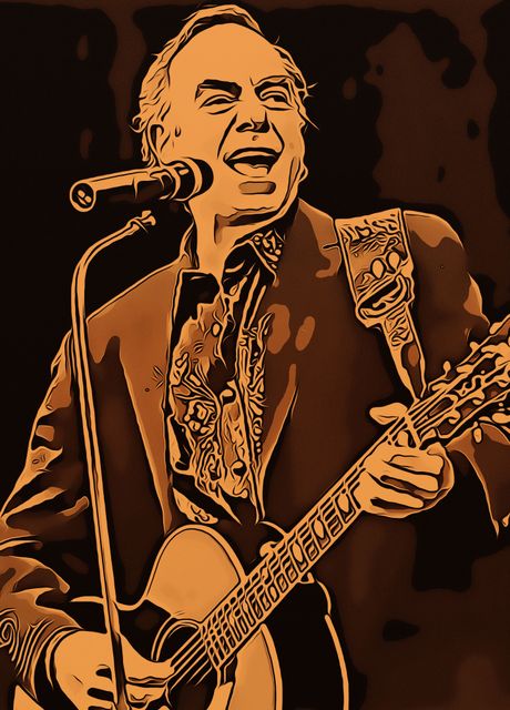 'Vintage Neil Diamond' Poster by Ainiez | Displate