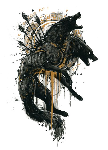 'Orthrus' Poster by Jonna Hyttinen | Displate