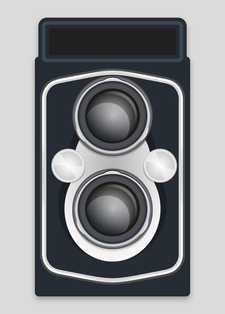 'TLR Camera Drawing' Poster by Pieter Bruwer | Displate