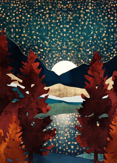 'Star Sky Reflection' Poster by SpaceFrog Designs | Displate