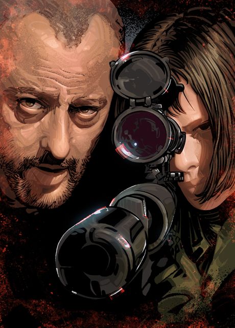 'Leon and Mathilda' Poster by Nikita Abakumov | Displate