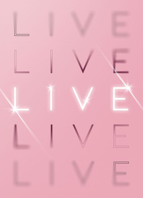 'Live Motivational in Pink' Poster by Holy Rock Design | Displate