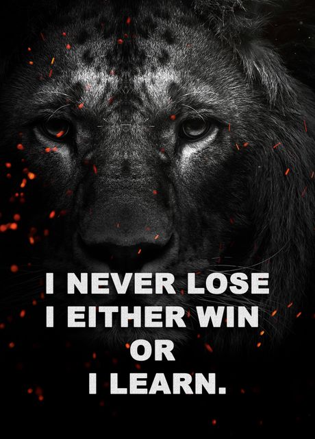 'wild lion face Motivation ' Poster by MK studio | Displate