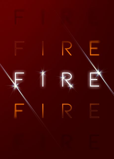 'Fire Elementals in Text' Poster by Holy Rock Design | Displate