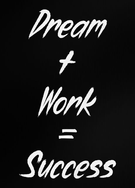'Dream Work Success' Poster by Conceptual Photography | Displate