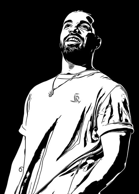 'Drake silhouette' Poster by Ainiez | Displate