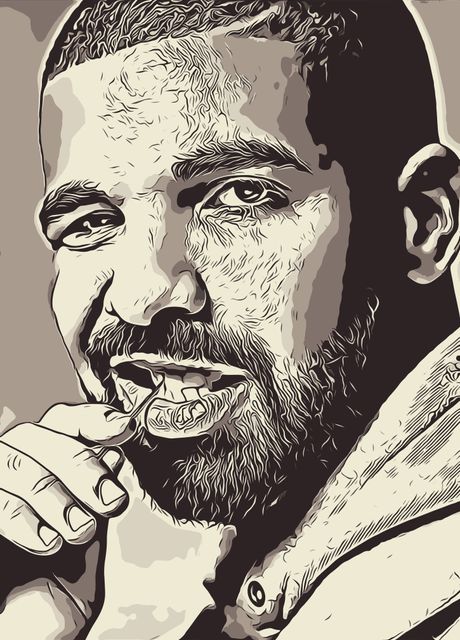 'Drake Rapper Art02' Poster by Ainiez | Displate