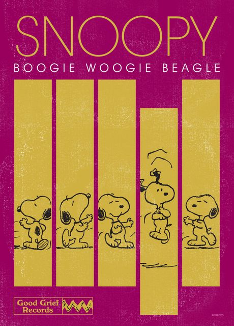 'Boogie Woogie Beagle' Poster, picture, metal print, paint by Peanuts ...